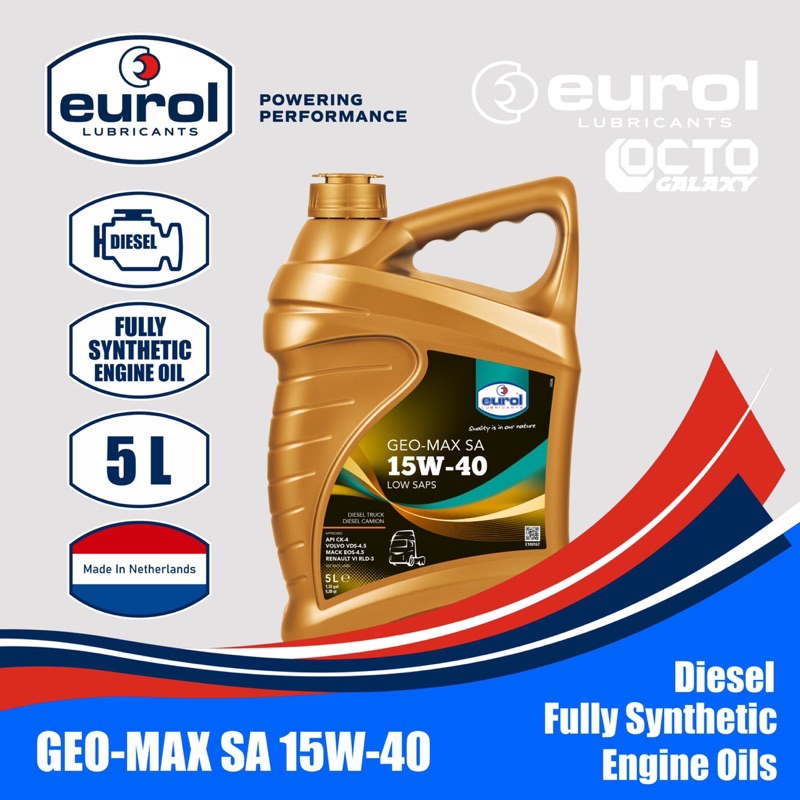Eurol Geo-Max SA 15W-40 - 5L | Shopee Malaysia
