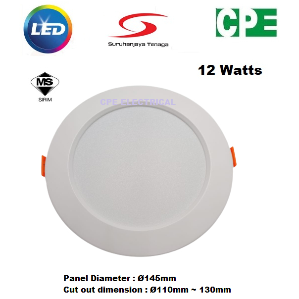 CPE 4" 145mm 12W LED DOWNLIGHT ROUND INTEGRATED DRIVER (SIRIM) | Shopee ...