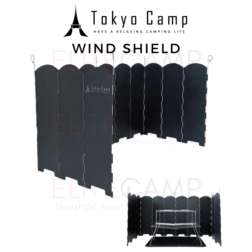 TokyoCamp Windshield for Portable Bonfire Stand Best in Japan Premium ...