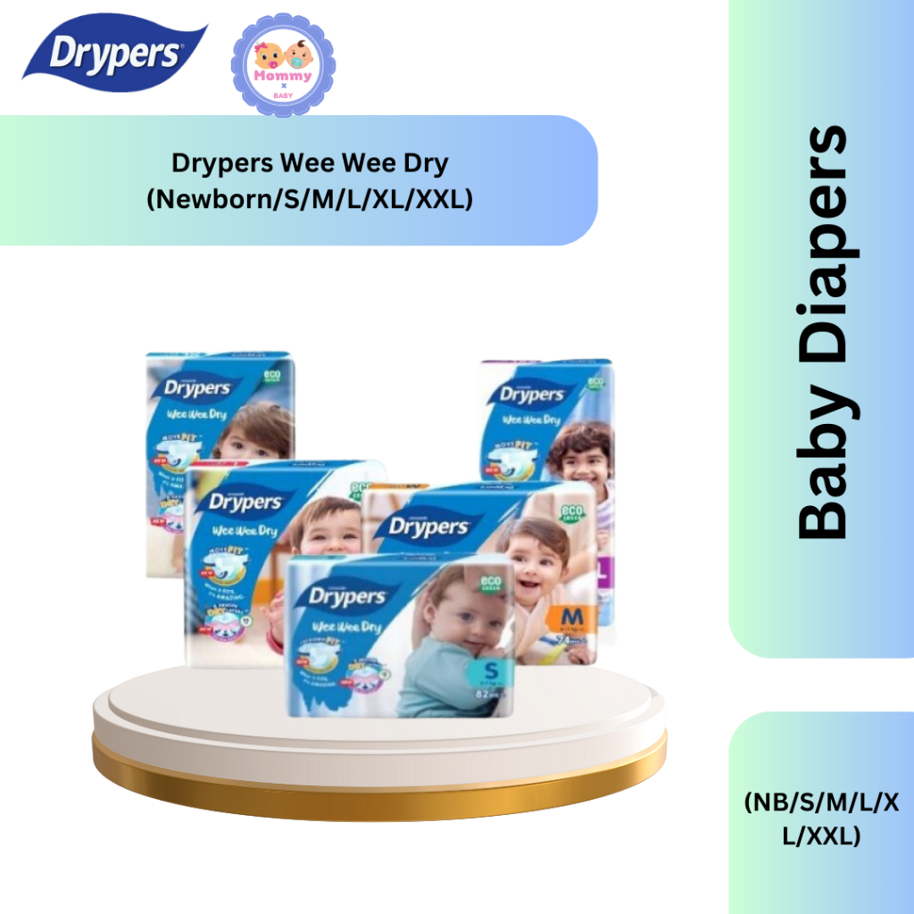 Drypers Wee Wee Dry (Newborn/S/M/L/XL/XXL) | Shopee Malaysia