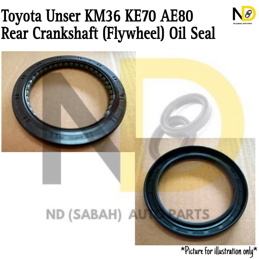 TOYOTA UNSER / KM36 / KE70 / AE80 REAR CRANKSHAFT (FLYWHEEL) OIL SEALS ...