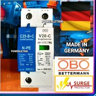 GERMANY SPD OBO BETTERMANN 40KA SURGE PROTECTOR DEVICE V20-C/1P + NPE ...