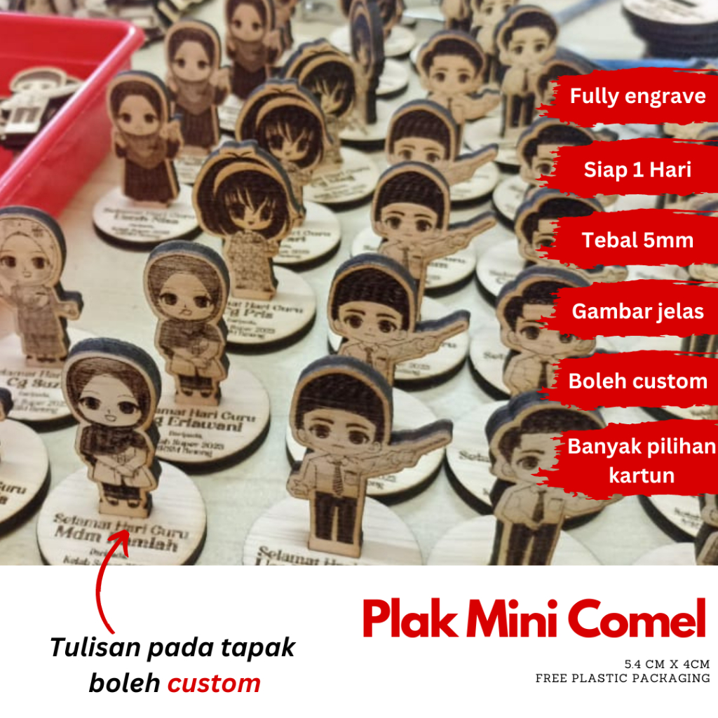 [SIAP 1 HARI] Plak Mini Hadiah Staf/Guru/Kawan Murah 2025 | Shopee Malaysia