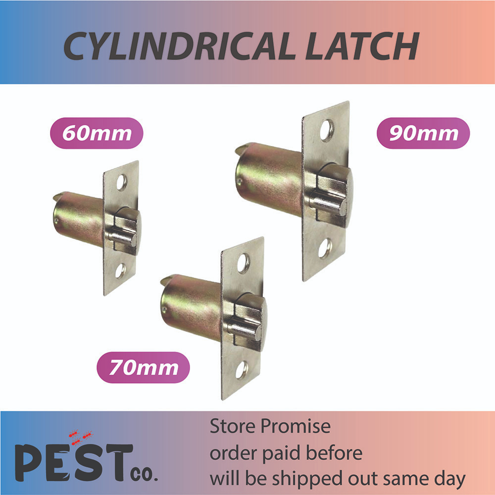 Cylindrical Door Latch Tongue Spring Latch Backset Cylindrical Lock ...