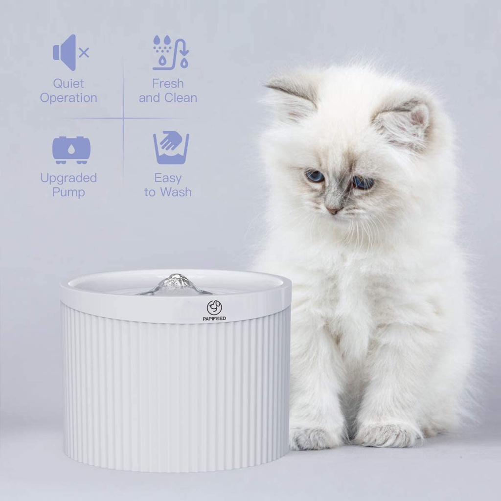 (Hot!!) Papifeed Automatic Cat Water Dispenser Pet Water Fountain Smart ...