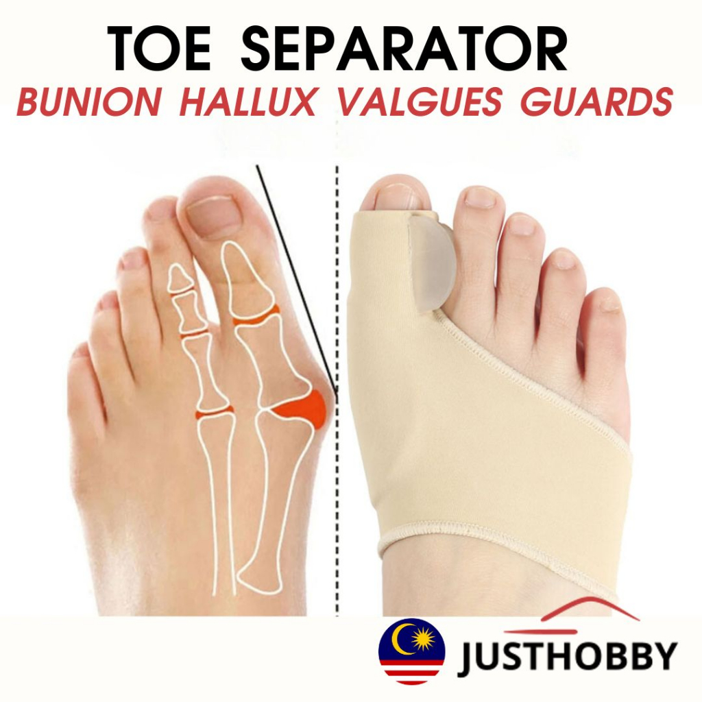 Toe Separator Bunion Hallux Valgus Guard Toe Corrector Relieve Jari ...