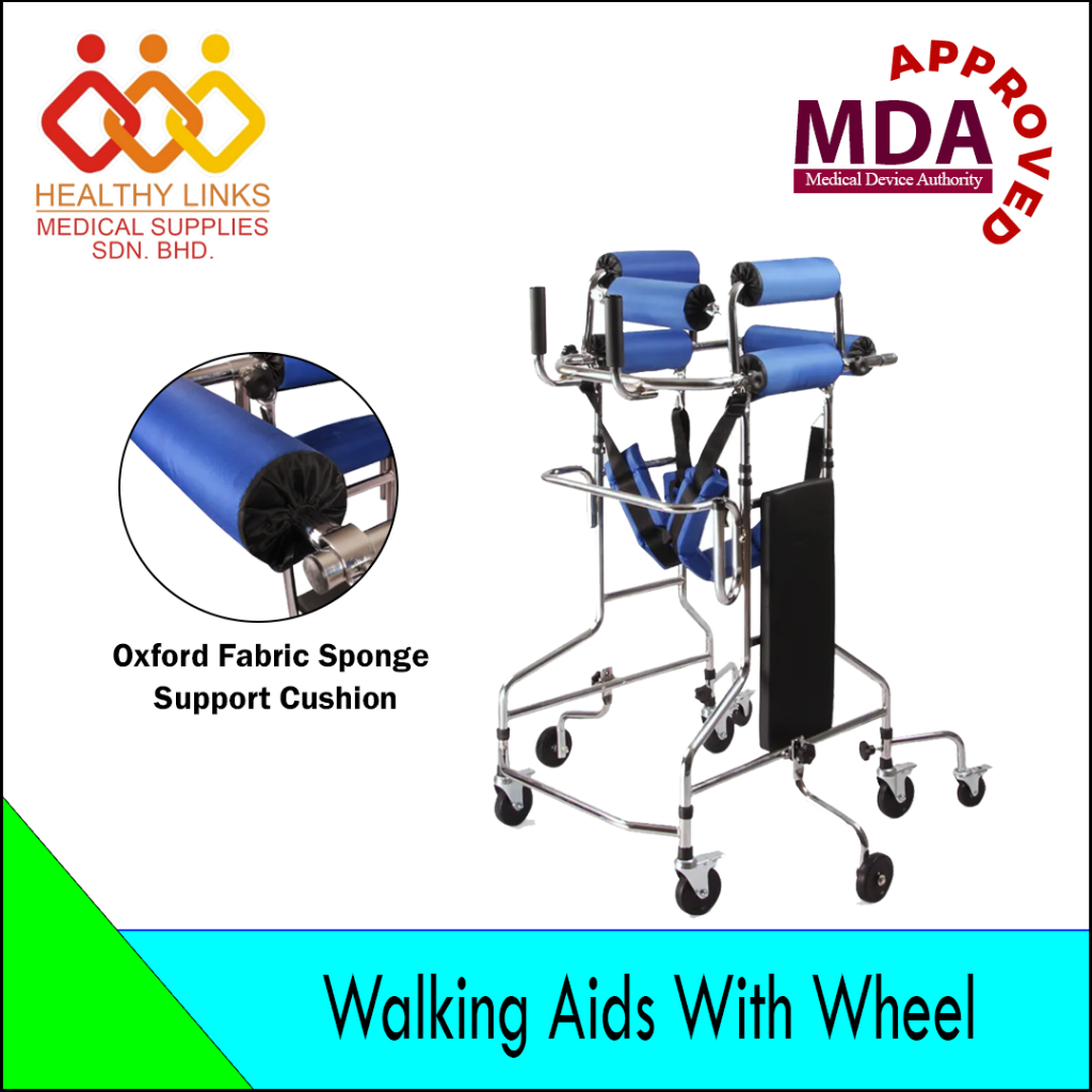 [With Handbrake] Walking Aids for Adults Walking Rollator Multipurpose ...