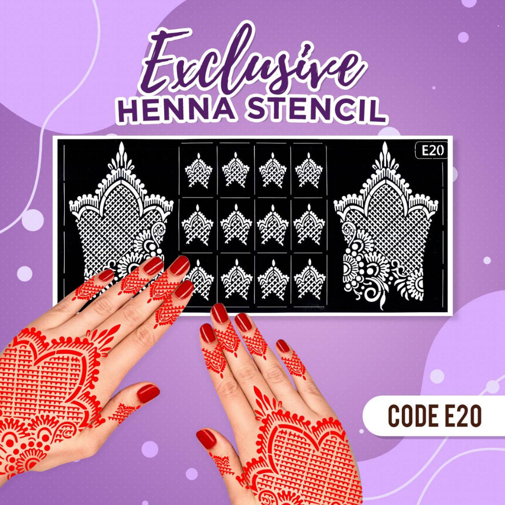 Sticker Inai Tekap Sepasang Tangan New Design Stiker Enai Tampal ...