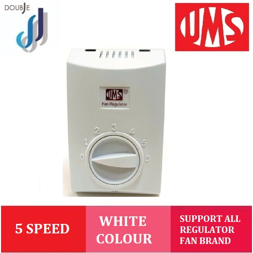 UMS 29C Fan Regulator (White) 5 Speed | Shopee Malaysia