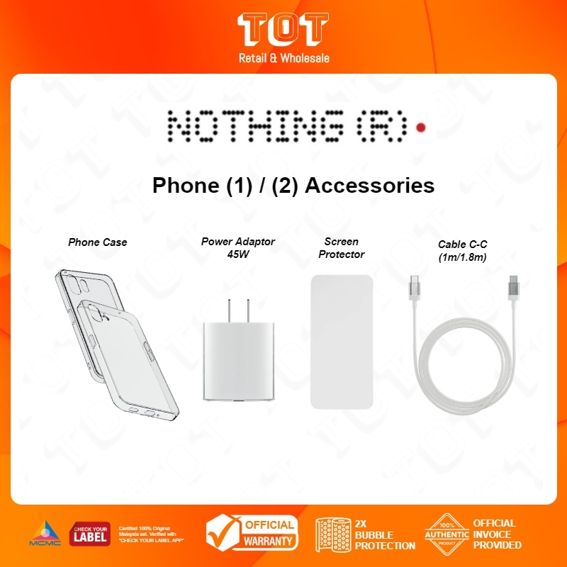 Nothing Phone (1) / Phone (2) Accessories - Phone Case / Power Adaptor ...