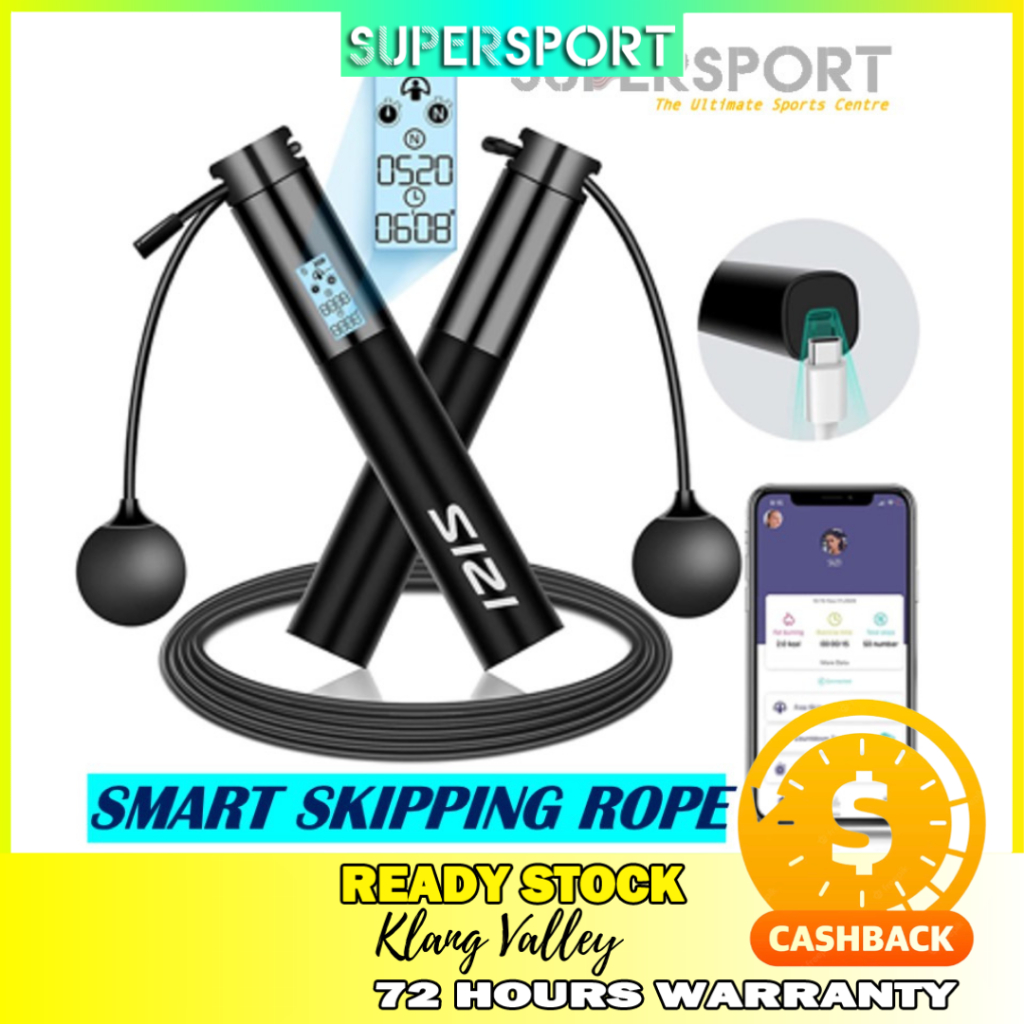 APP Data Record Digital Smart Jump Rope Skipping Ropes Counting Calorie ...