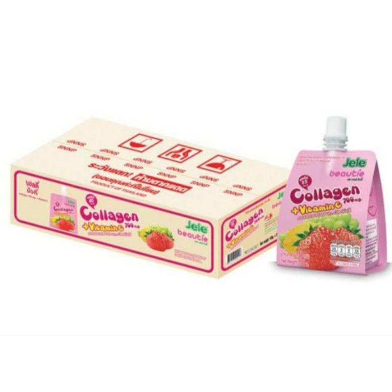 HALAL JELE BEAUTIE COLLAGEN JELLY BOX (140G x 12 PACK / BOX = 36 PCS ...