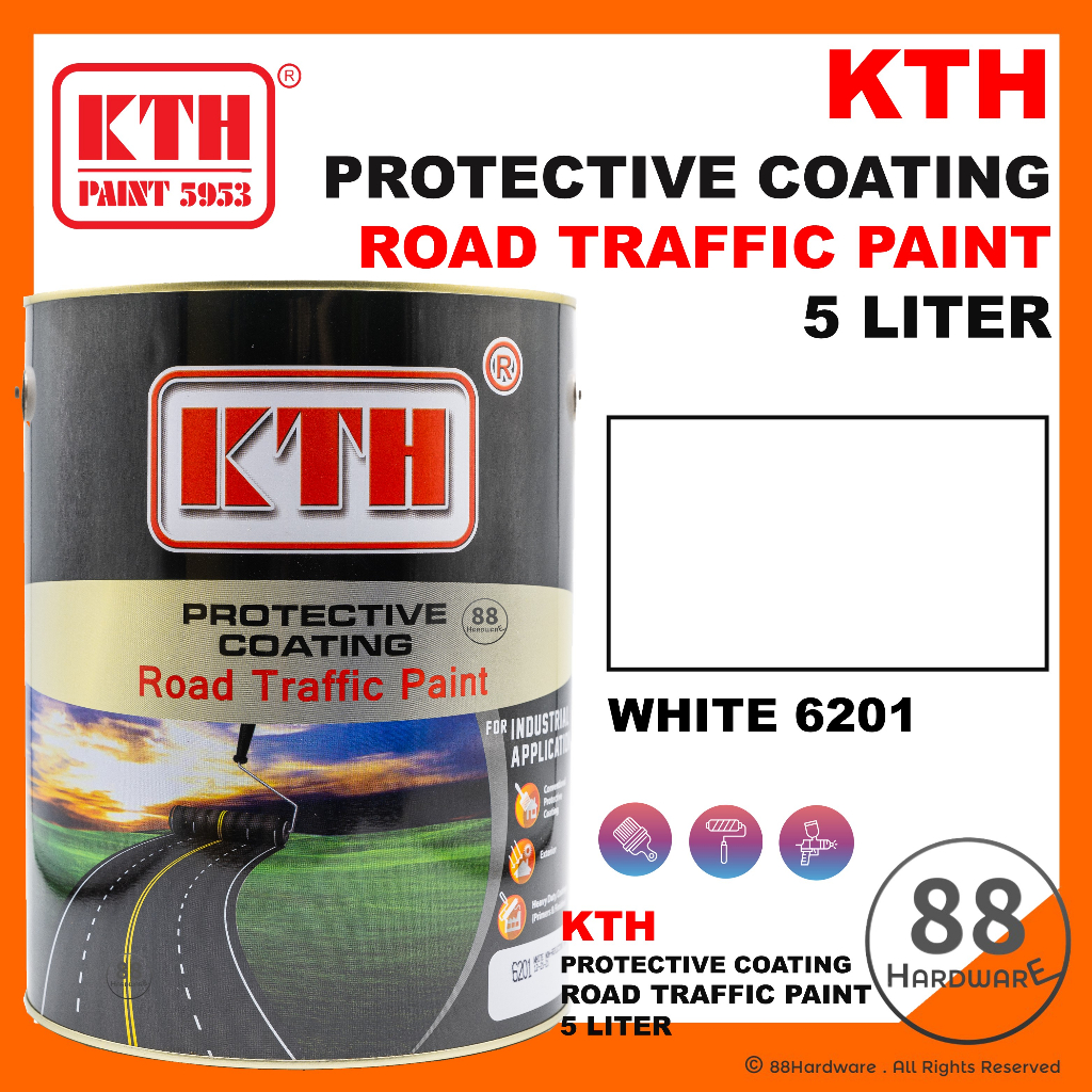 5L KTH road line paint / roadline / cat jalan raya / car park paint ...
