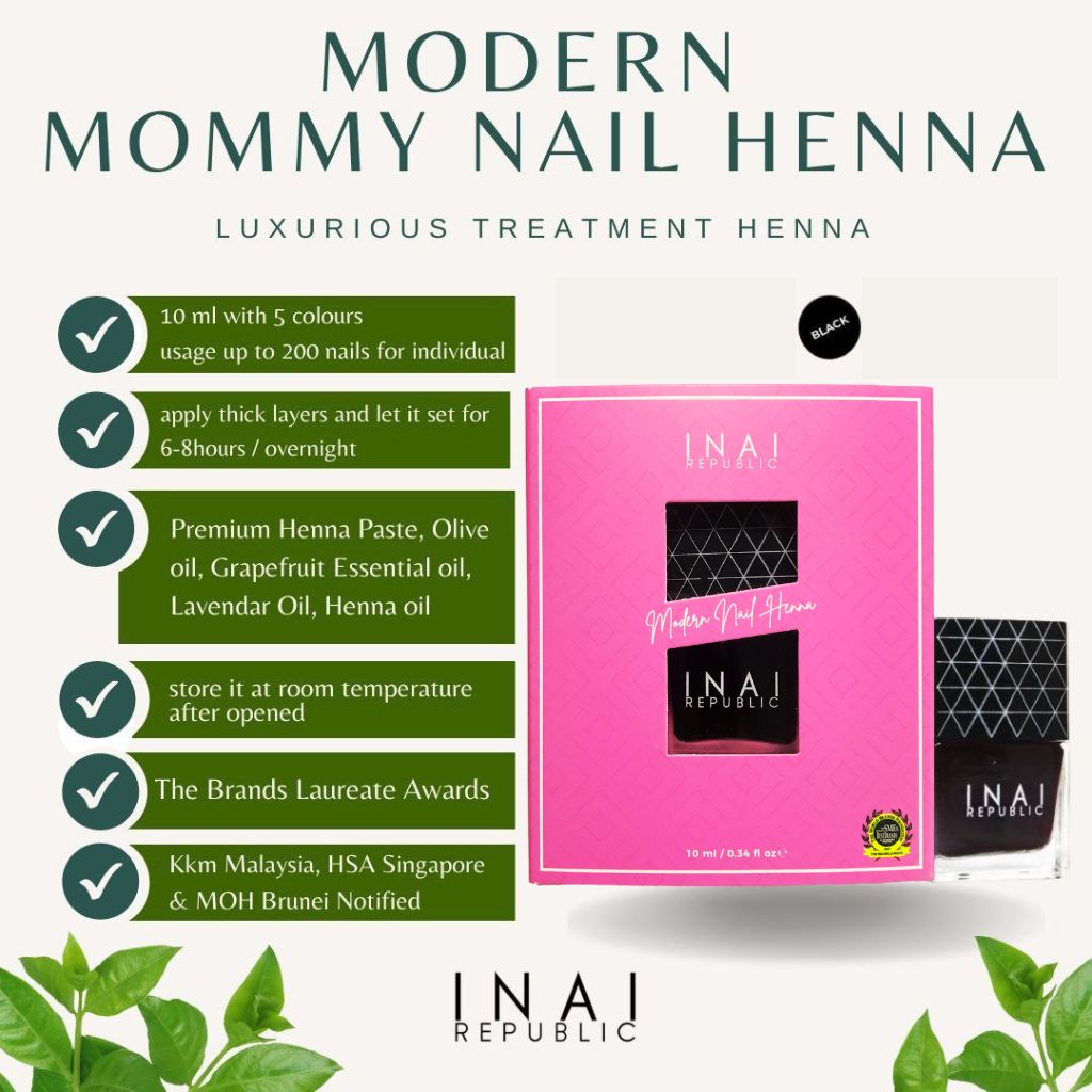 Inai Republic HQ Original Henna Republik Peel Off Serum Innai Pengilat ...