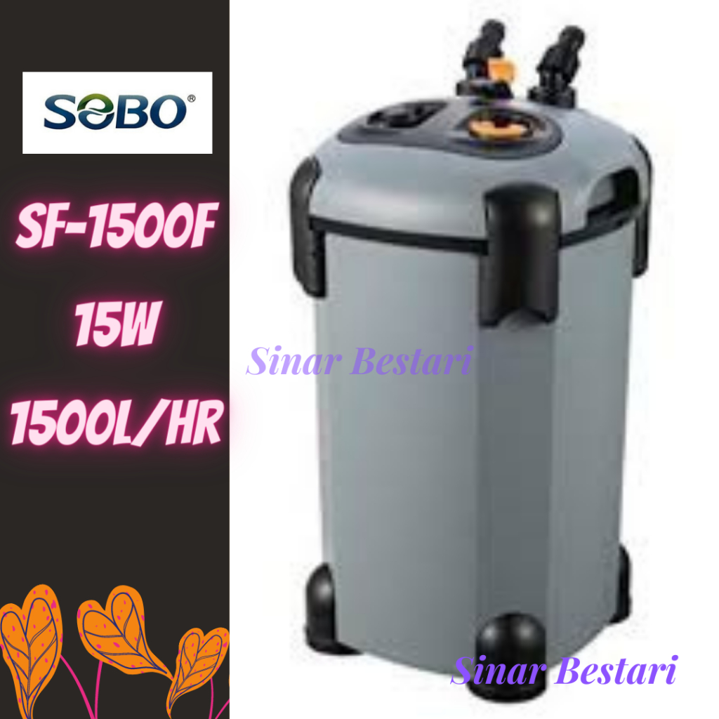 Sobo External Canister Filter UV SF-650F,SF-850F, SF-1000F ,SF-1200F, SF-1500F dophin aquarium ...
