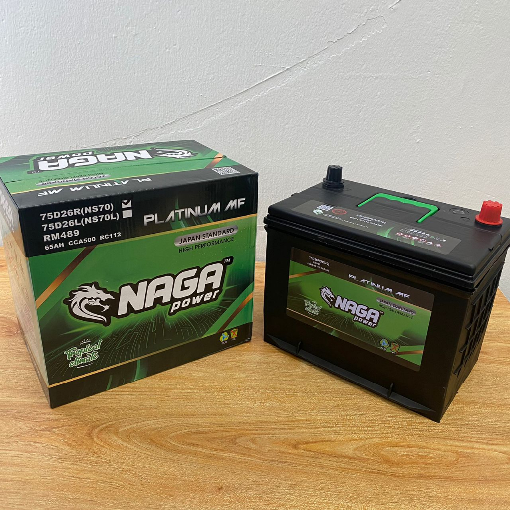 Naga Battery NS70R (Platinum) | Shopee Malaysia
