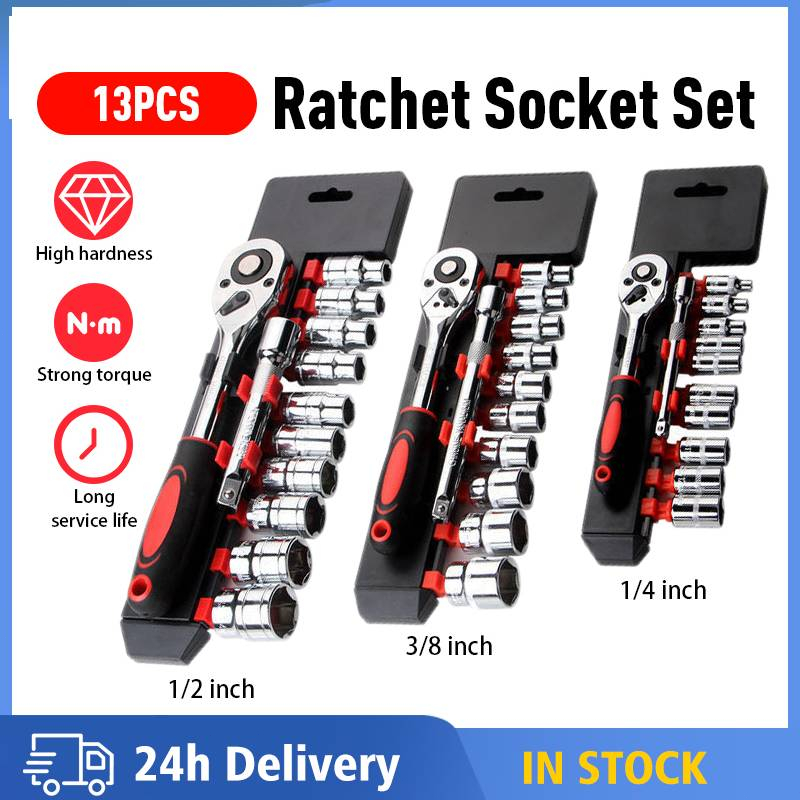 🔧Portable Heavy Duty Ratchet Wrench Socket Sepana Alatan Tangan Heavy ...