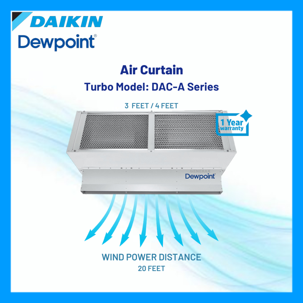 DAIKIN DEWPOINT Air Curtain Turbo Model: DAC-A Series | Shopee Malaysia