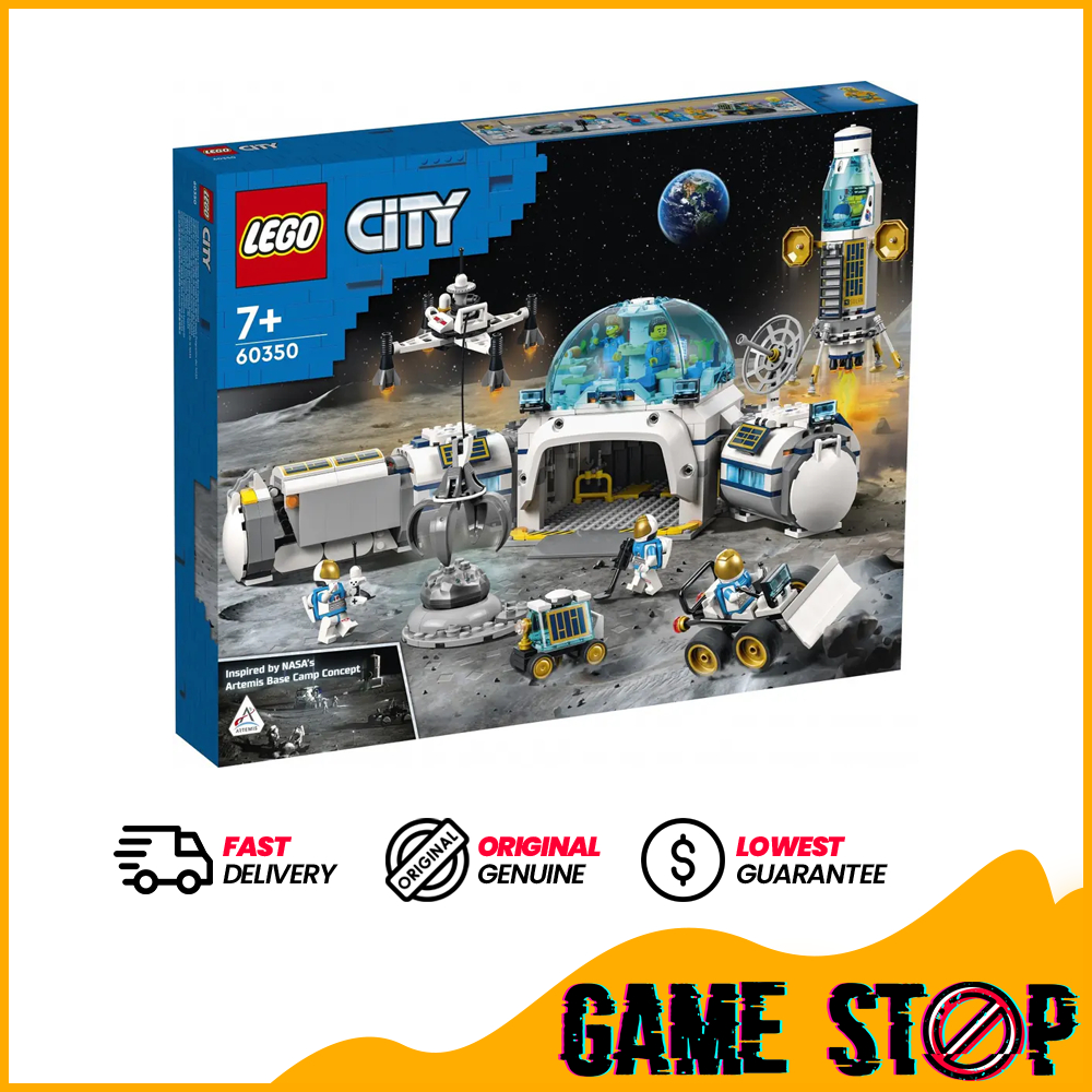LEGO City Lunar Research Base Outer Space Toy for Kids who Love Space ...