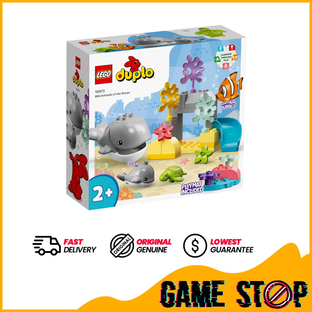 LEGO DUPLO Wild Animals of The Ocean Set 10972, with Whale and Turtle ...