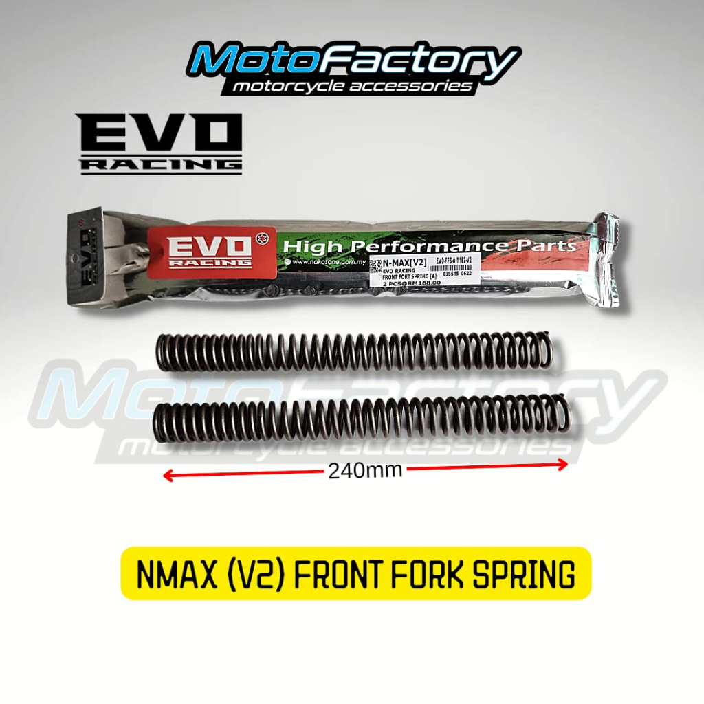 YAMAHA NMAX V2 EVO RACING FRONT FORK SPRING SETS (2PCS) #READY STOCK | Shopee Malaysia