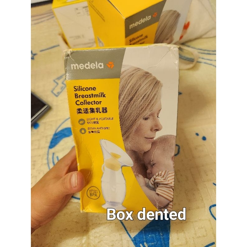 ORIGINAL medela silicone breast milk collector 100ml (BOX DENTED ...