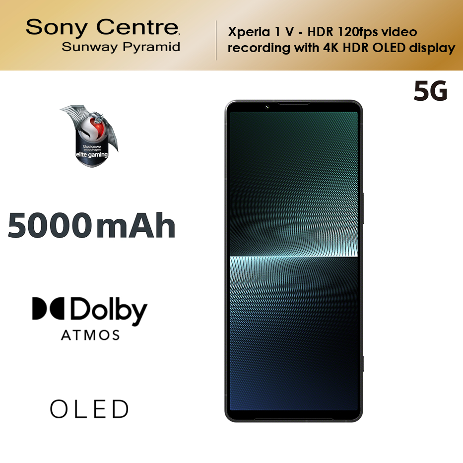 SONY Xperia 1 V - 5000mAh | New Exmor T for mobile sensor | 4K HDR OLED display | Shopee Malaysia