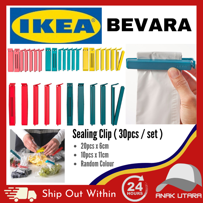 🇲🇾Ready Stock🇲🇾 IKEA Plastic Sealing Clip 30pcs - Reusable Plastic ...