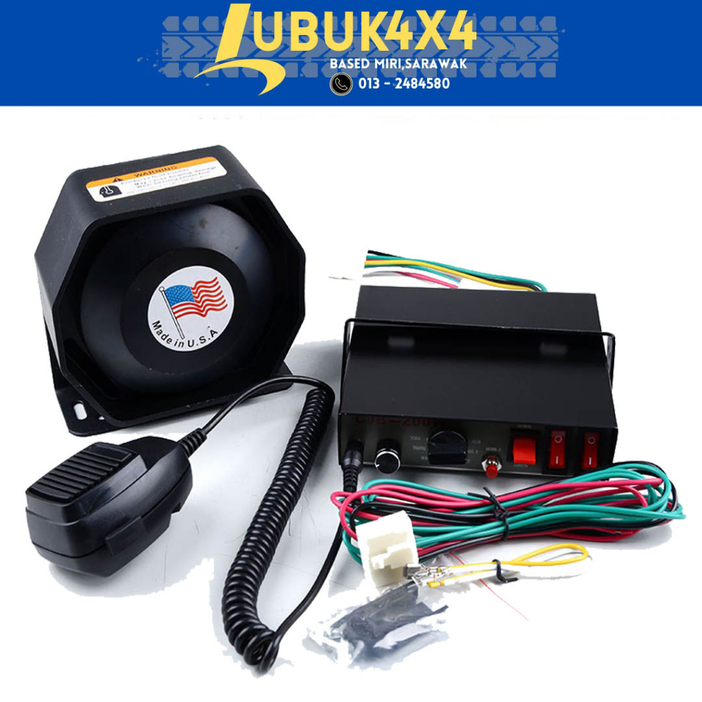 12V CJB 200W USA Police Siren Alarm Siren with Megaphone | Shopee Malaysia