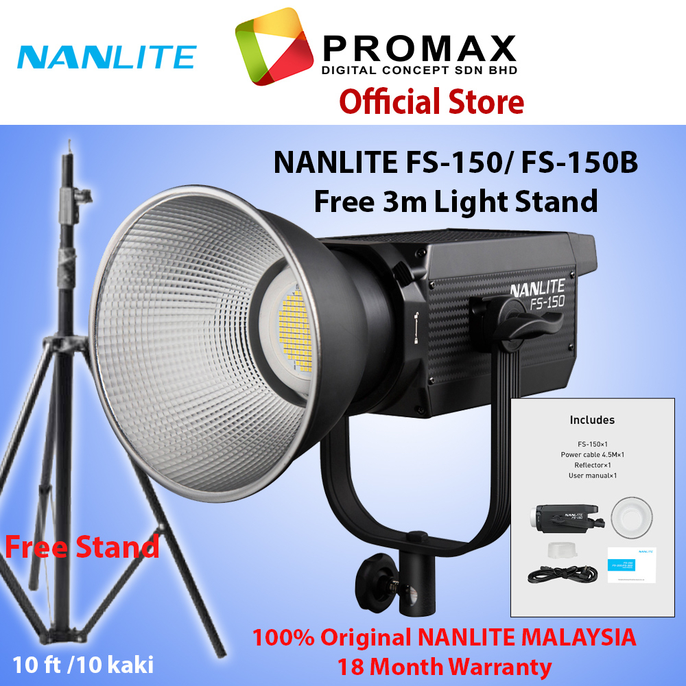Nanlite FS-150 FS-150B FS150 FS150B AC LED Continuous Studio Light ...