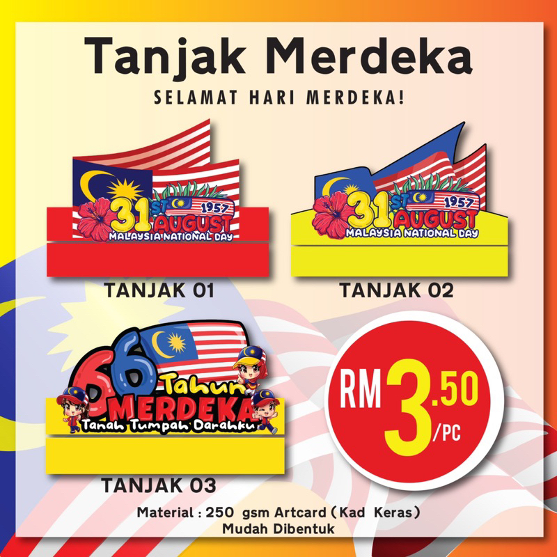 READY STIOCK 🔥 TANJAK MERDEKA 🔥TIARA MERDEKA | Shopee Malaysia