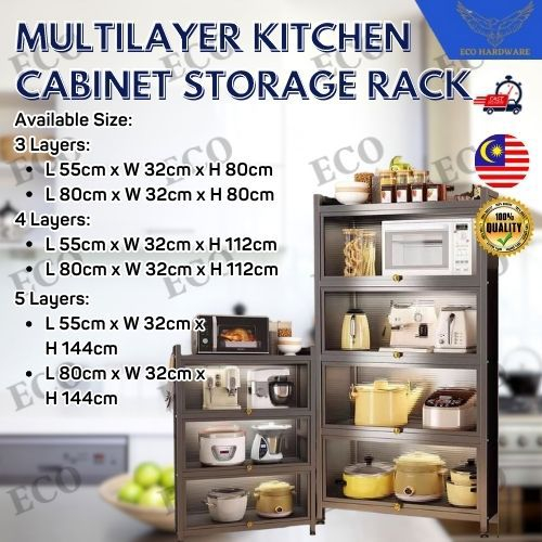 High Quality Rak Kabinet Dapur Kitchen Cabinet Rack Microwave Oven ...