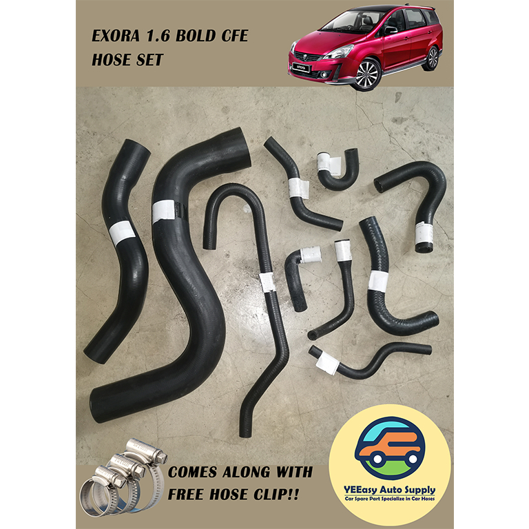 PROTON EXORA 1.6 BOLD CFE, PREVE - RADIATOR & BY PASS HOSE SET | Shopee ...