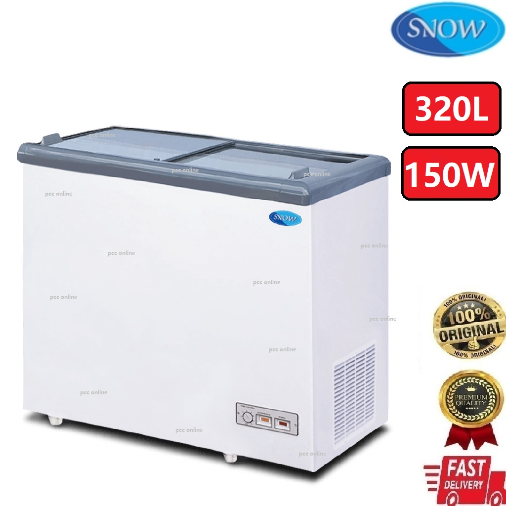Snow LY350GL Glass Top Freezer Sliding Glass Door |Ice Cream Freezer ...
