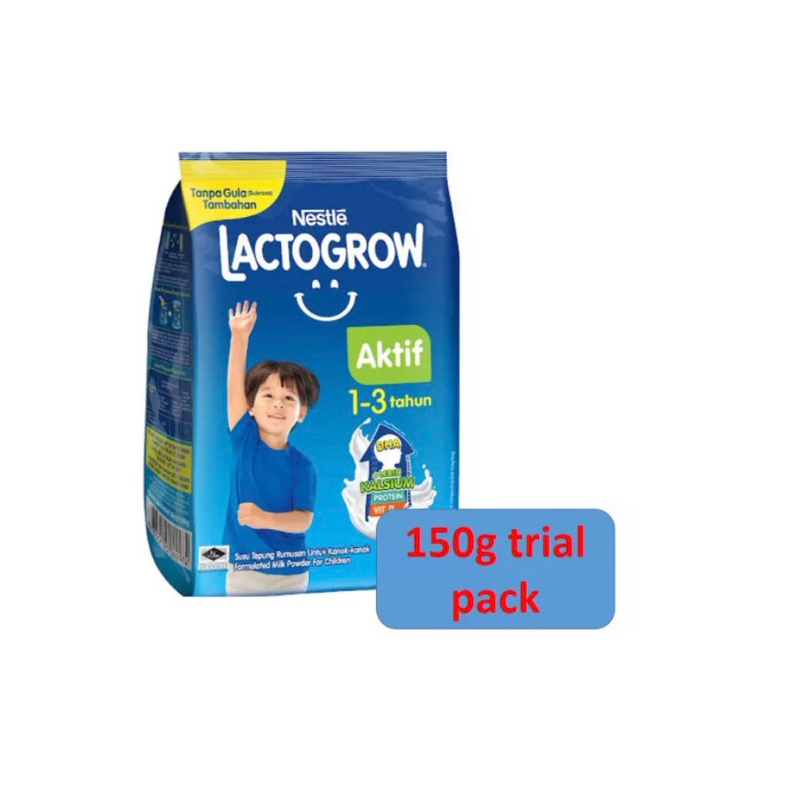 NESTLE LACTOGROW Aktif 1-3 / 4-6 years/ 1-3 Trial Pack 150g Formulated ...