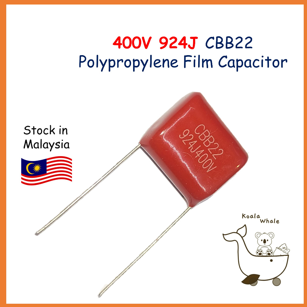 CBB22 400V 924J 400V924J 400V 924K 924 0.92uf Polypropylene Film Capacitor Kapasitor | Shopee ...