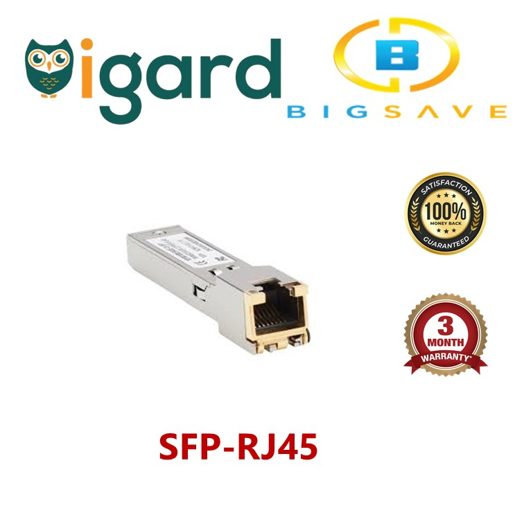 SFP-RJ45 GIGABIT SFP (SMALL FORM PLUGGABLE) RJ45 MODULE TRANSCEIVER ...