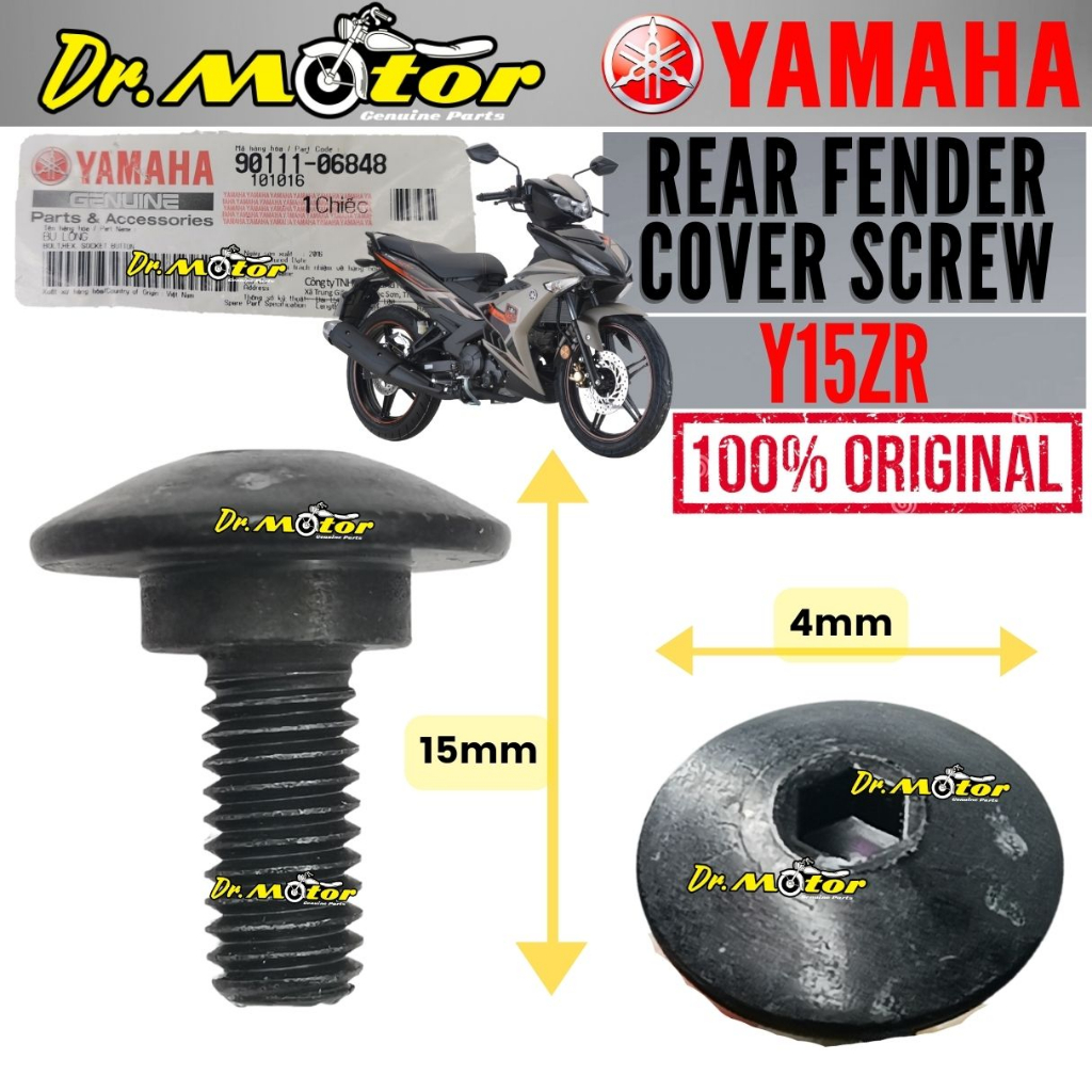 Y15ZR Y15 Y15Z V1 V2 EXCITER Screw Rear Fender Bracket Skru Magat ...