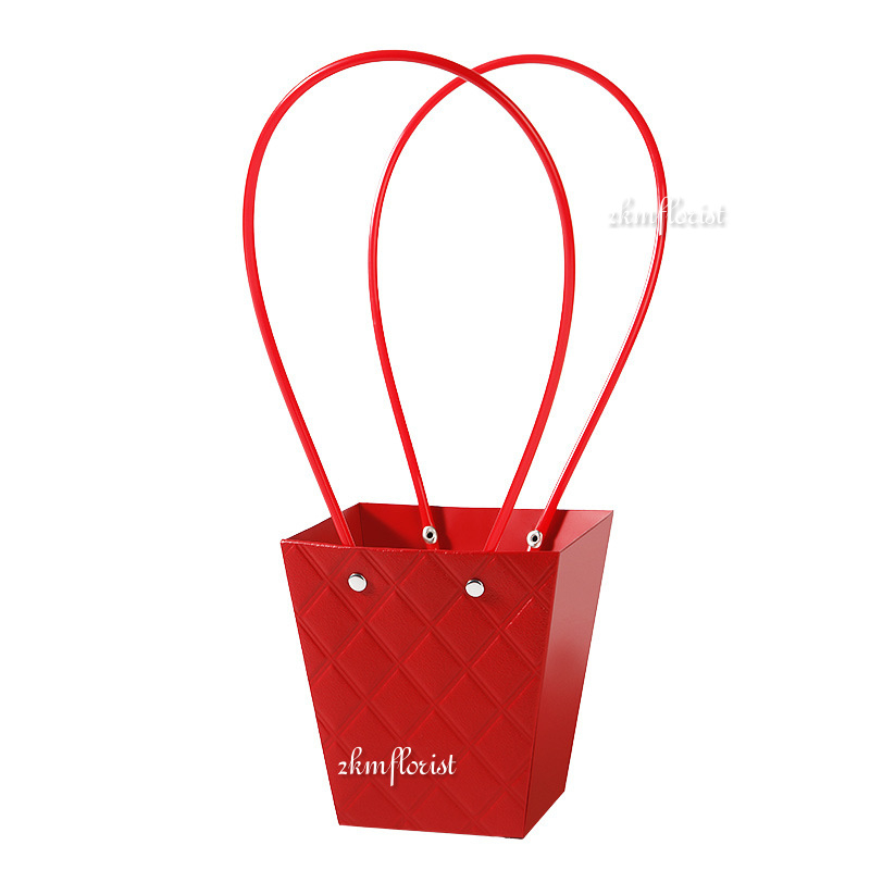 MACAROON TOTE BAG Rectangular Shaped Flower Paper Chain Handle Doorgift ...