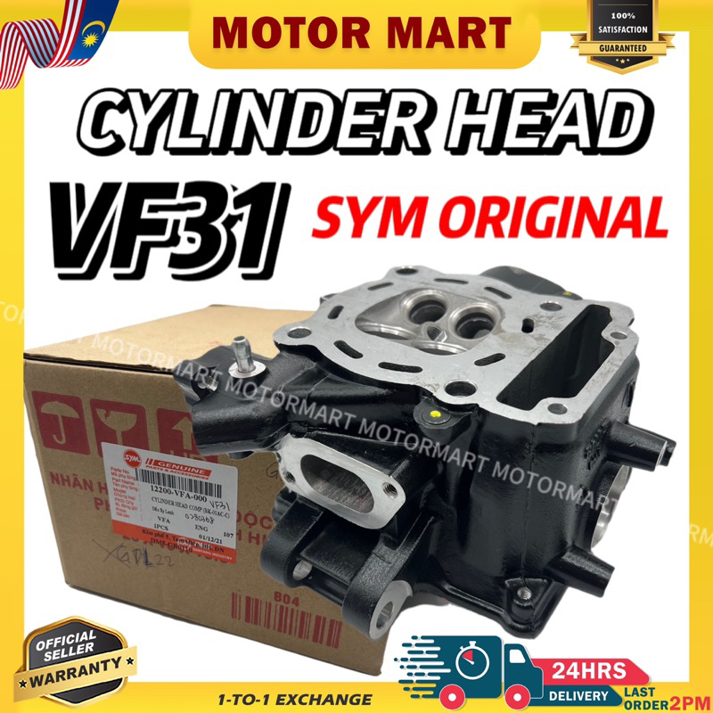 (100% ORIGINAL) SYM VF3i CYLINDER HEAD COMP ASSY // 12200-VFA-000 V1/V2/SE MODEL VF3-i VF3 i 185 ...