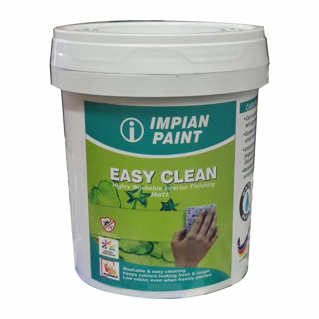 5L IMPIAN PAINT ( EASY CLEAN PAINT ) INTERIOR DALAM ( EASY CLEAN / MATT ...