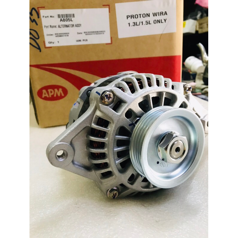 100% ORIGINAL APM PROTON WIRA 1.3/1.5 ALTERNATOR-A805L | Shopee Malaysia