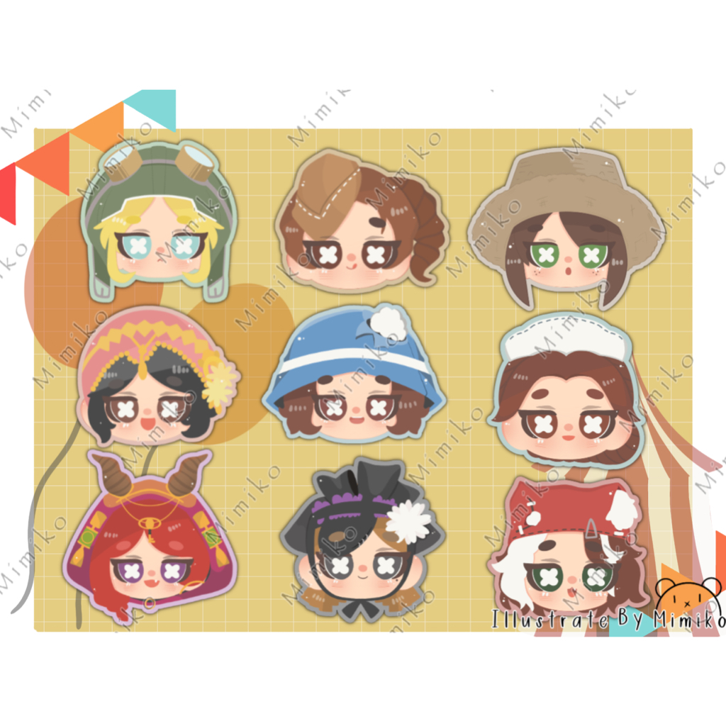Identity V Sticker Mechanic Gardener Coordinator Dancer Mind’s Eye ...