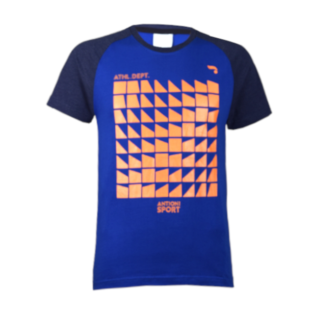 Antioni Men's Short Sleeve Round Neck Tee (BLUMD) | Shopee Malaysia