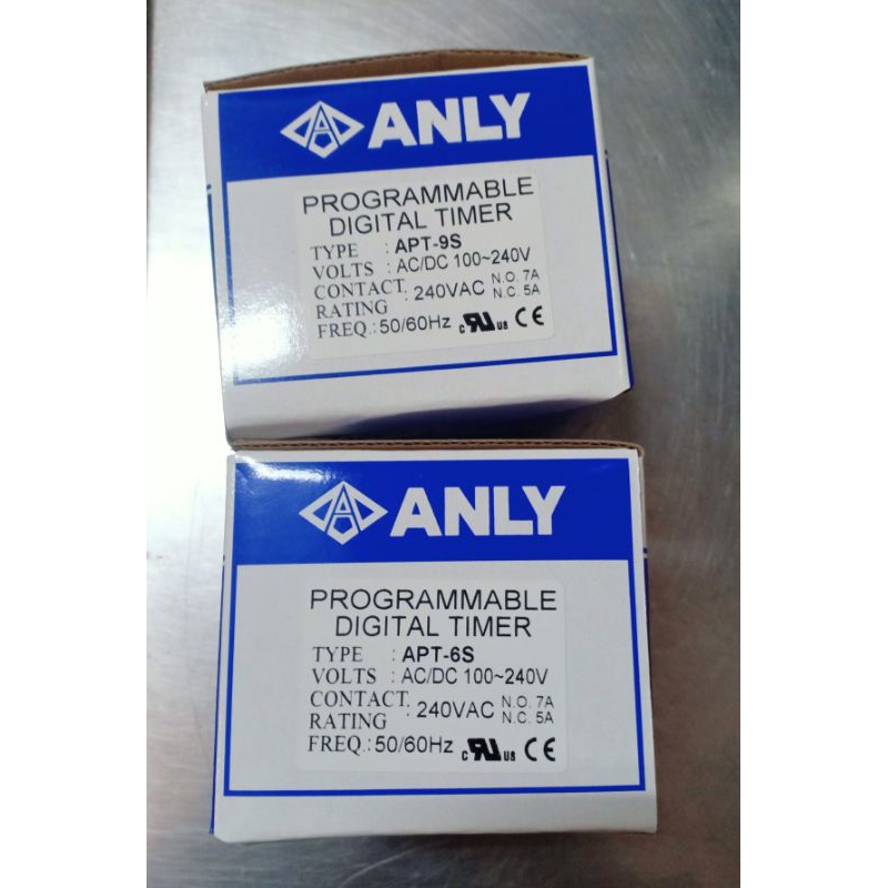 Anly APT-9S/APT-6 100-240VAC/DC Programmable Digital Timer | Shopee ...