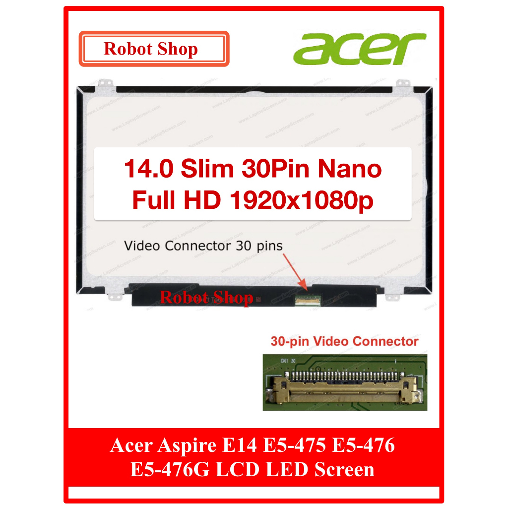 14.0 Acer Aspire E14 E5-475 E5-476 E5-476G LCD LED Screen | Shopee Malaysia