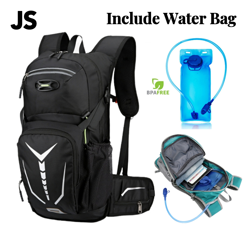 Beg belakang Free Water Bladder 2.0L Hiking Backpack Camping Backpack ...