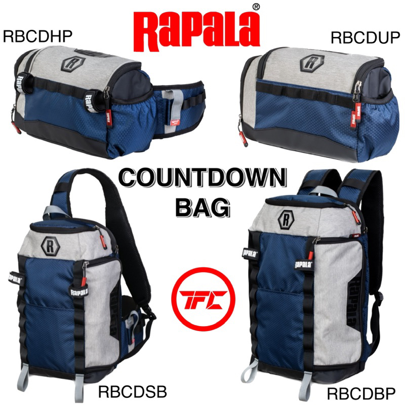 RAPALA Countdown Bag Backpack Sling Bag Hip Pack Utility Pack Tackle Tool | Shopee Malaysia