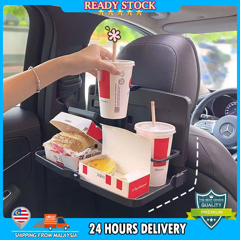 Foldable Car Food Tray With Bottle Cup Holder Steering Wheel Table Car ...