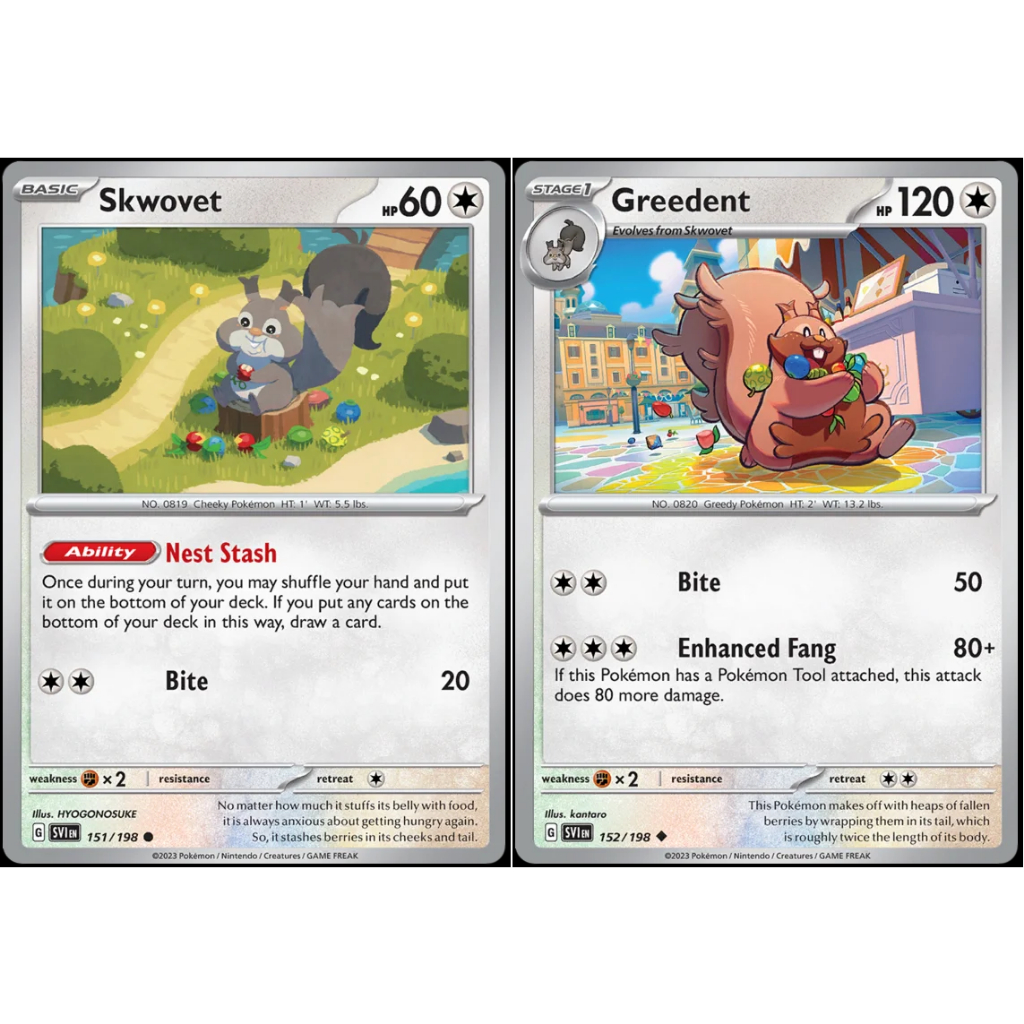 Pokemon TCG: Scarlet & Violet - Skwovet / Greedent | Shopee Malaysia